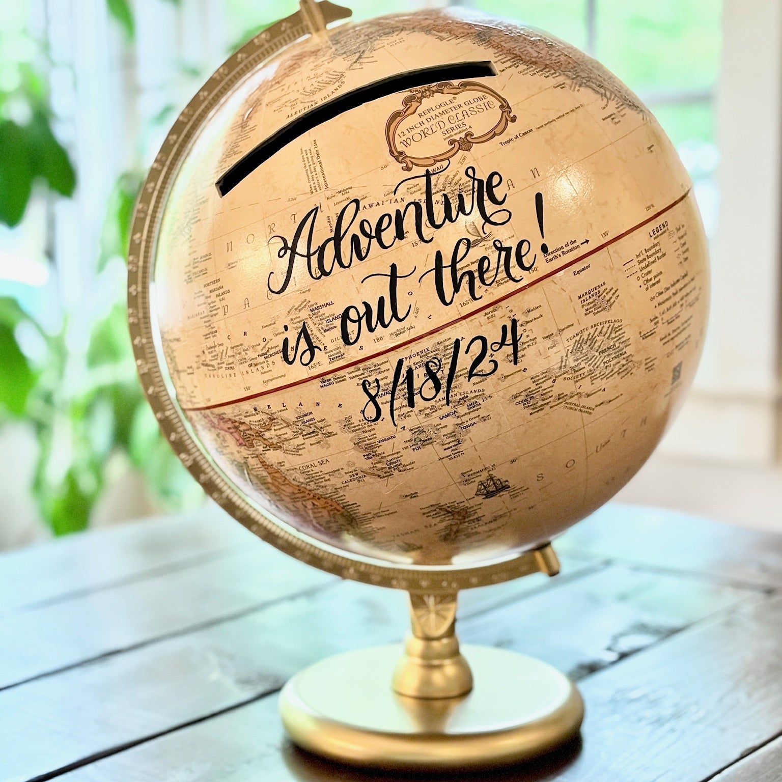 Travel Globe – Hand-Calligraphed World Keepsake | EverAfter Paper Co ...